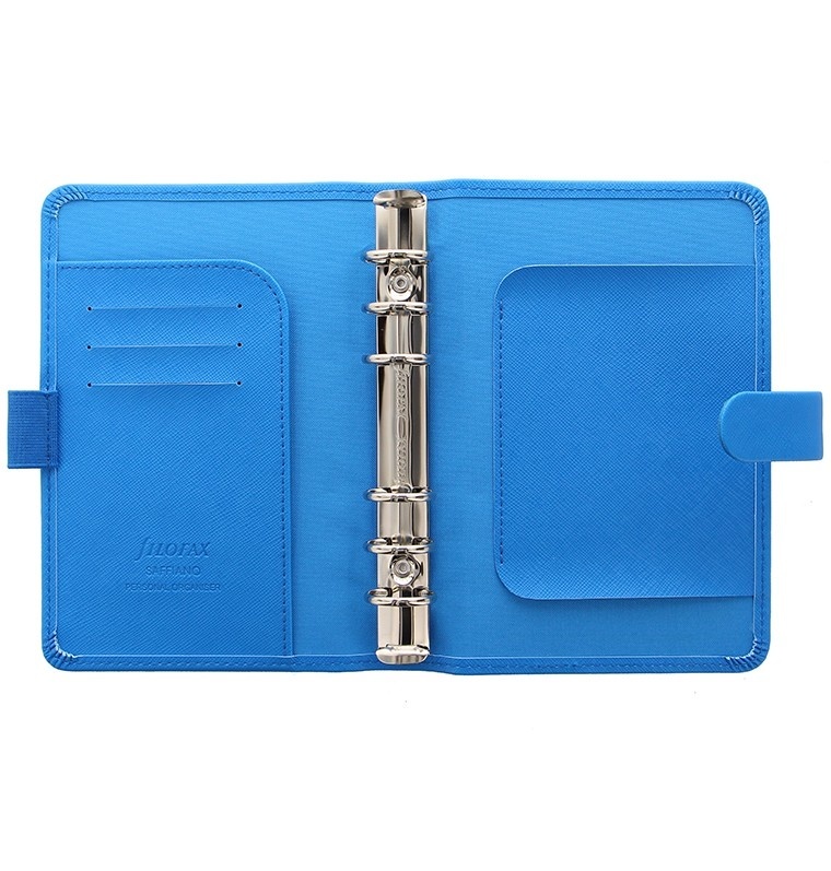 Diář Filofax Saffiano Fluoro - formát osobní / modrá
